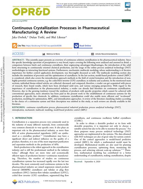 Image result for Continuous Crystallization