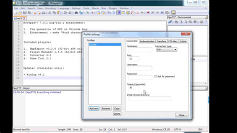 Image result for Notepad++ FTP Connection