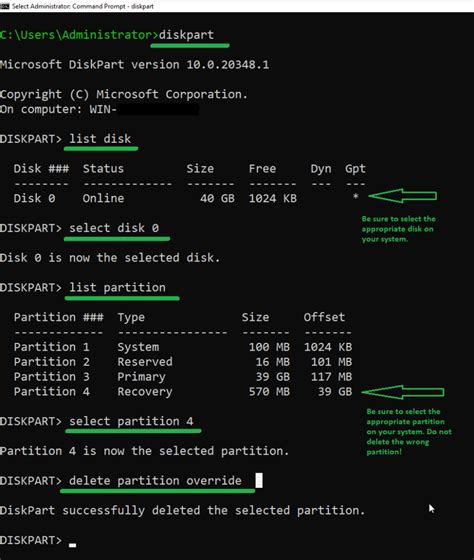 Image result for Diskpart Remove Partition