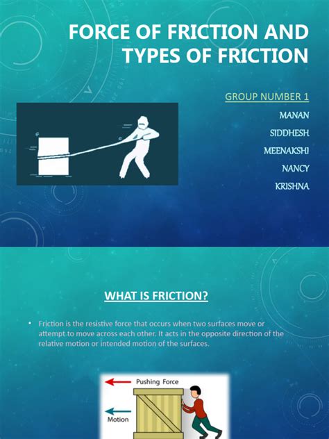 Force of Friction and Types of Friction physic project | PDF