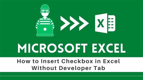 Image result for How to Add Check Box Excel