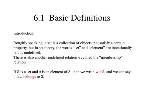 Image result for Explaining the Meaning of Set