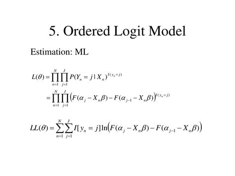 Image result for Order Logit Model
