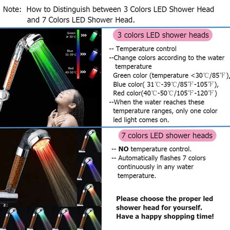 Image result for LED Color Changing Shower Head