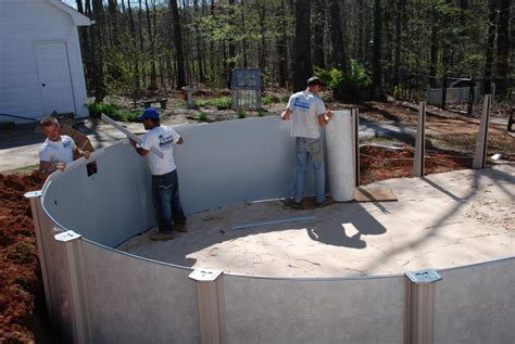 Image result for Oval Pool Install