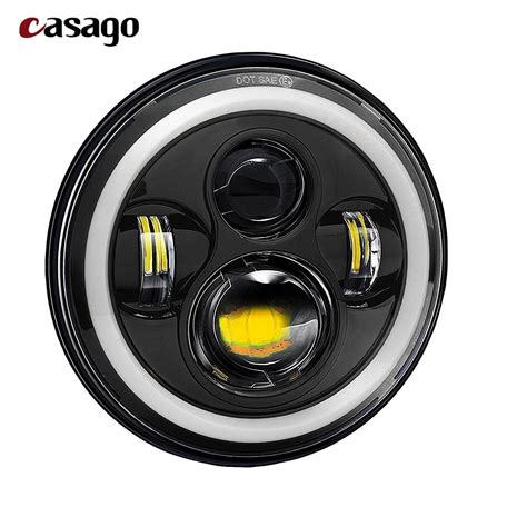 Image result for 7 Round LED Headlights