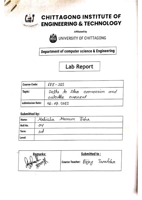 Image result for Lab Report Sample Electronic Engineering