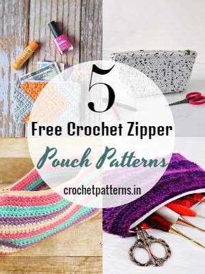 5 Free Crochet Zipper Pouch Patterns - Crochet Patterns