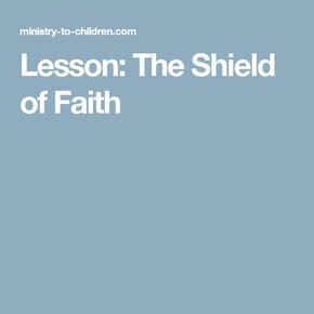Image result for Object Lesson for Shield of Faith