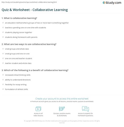 Image result for Collaborative Learning Questionnaire