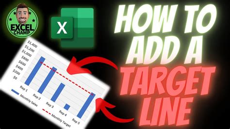 Image result for Excel Add Target Line