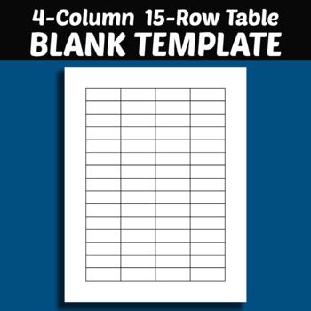 Image result for 4 Column Table