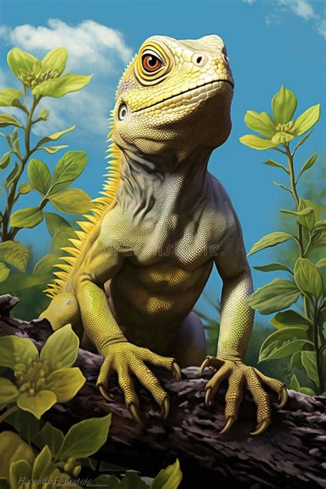 Image result for Simple Lizard On a Tree Drawing Images