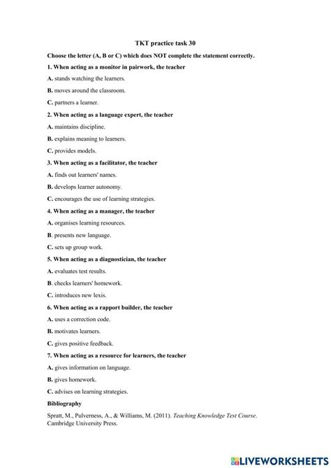 Image result for Tkt Practice Test