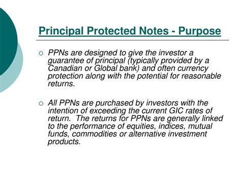 Image result for Principal Protected Notes