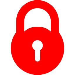 Image result for Red Computer Lock Icon