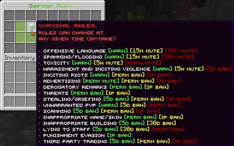 Image result for Rules Menu