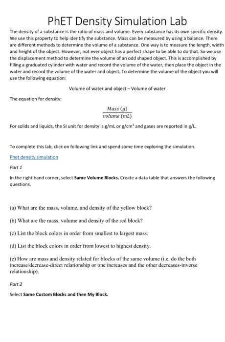 Image result for Density Lab Simulation