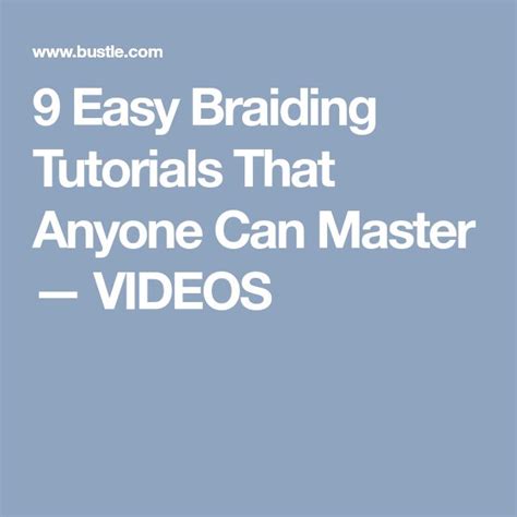 Image result for Learning Braiding Patterns