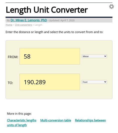 Image result for Length Unit Conversion