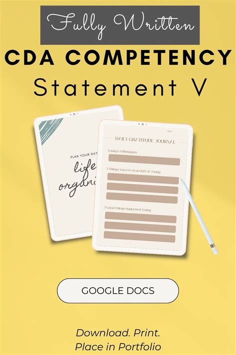 Image result for Competency Statement 6 CDA