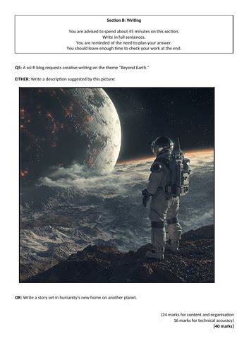 Image result for English Language Paper 1 Edexcel Creative Writing Picture Examples