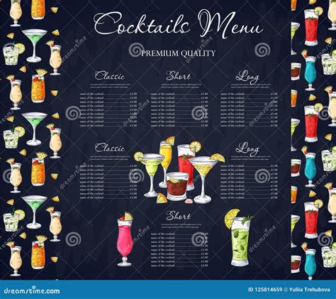 Image result for Alcohol Menu
