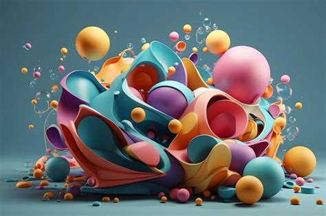 Image result for Colorful 3D Objects