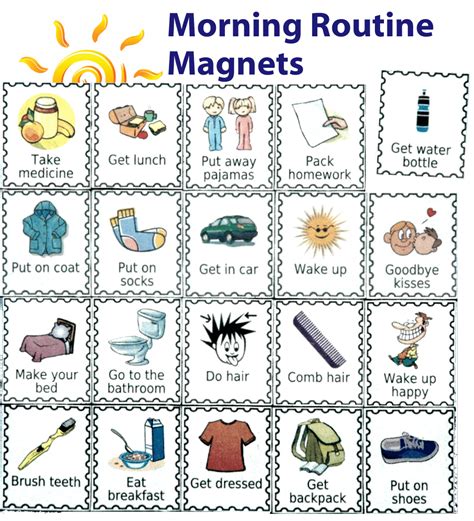 Image result for Visual Schedule Example