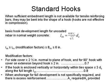 Image result for Anchorage Length vs Development Length