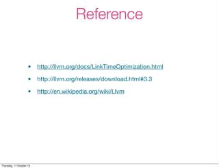 Image result for LLVM Optimization