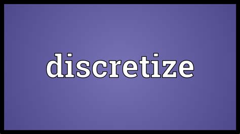 Image result for Discretize