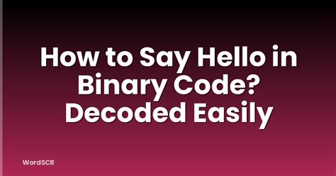 Image result for What Binary Code in Hello Worksheet