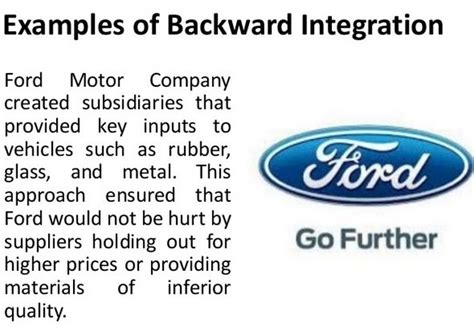 Image result for Backward Integration