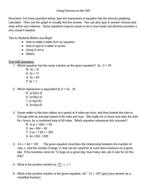 Image result for Desmos Math Worksheet