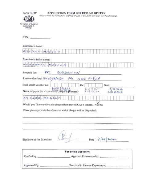 Refund Form | PDF