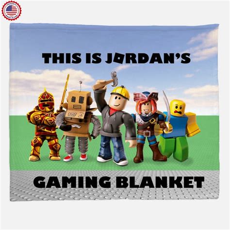 Image result for Personalized Roblox Toca World Blanket