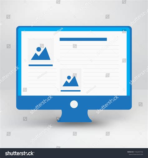 Image result for Vector Monitor Computer Mock