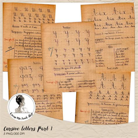 Image result for French Cursive Script