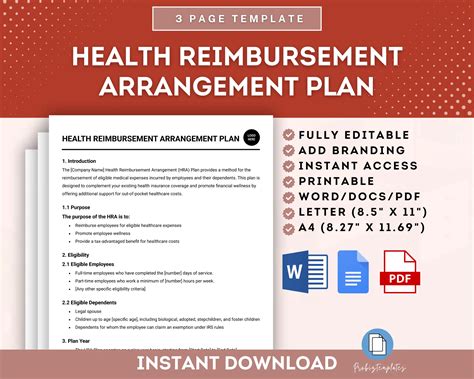 Image result for HRA Plan Example