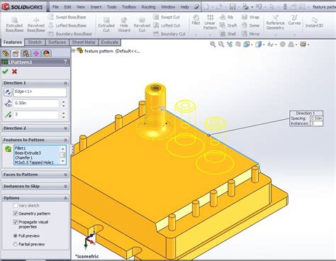 Image result for Linear Array SolidWorks