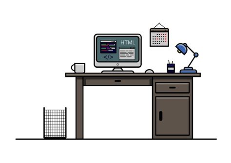 Image result for Vector Modern Desktop Computer