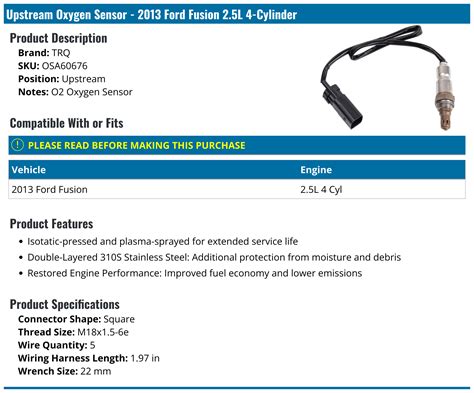 Image result for O2 Sensor 2017 Ford Fusion