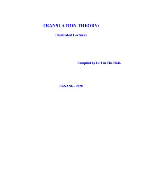 Image result for Basic Theory of Translation PDF