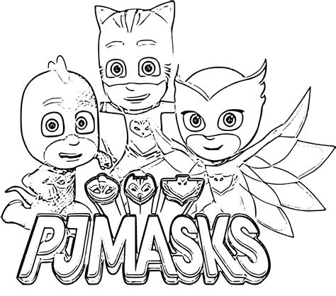 Image result for PJ Mask Drawing to Color