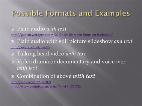 Image result for Example of Audio Materials