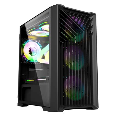 wholesale pc gamer best price desktop custom glass btx with fan desktop ...