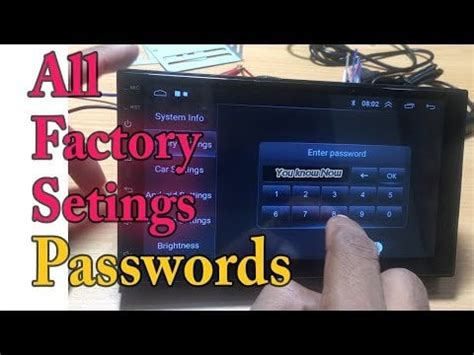 Image result for Android Car Stereo Factory Reset Code