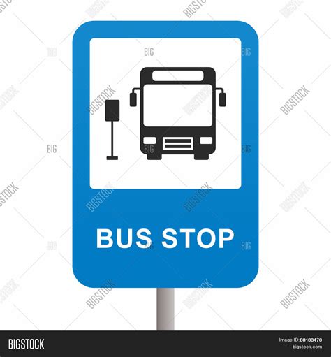 Image result for Bus Stop Sign