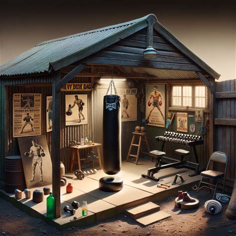 Image result for Homemade Boxing Gym